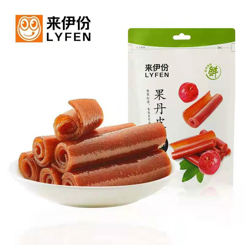 LYFEN Preserved Hawthorn Roll 来伊份 果丹皮 125g / 4.41oz – Success Import USA