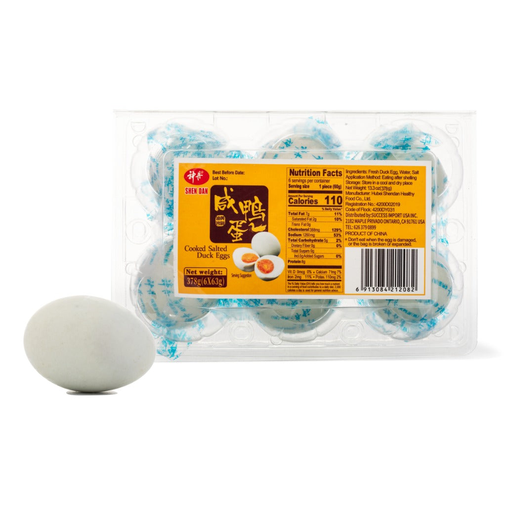 Shen Dan Cooked Salted Duck Eggs 378 g – Success Import USA